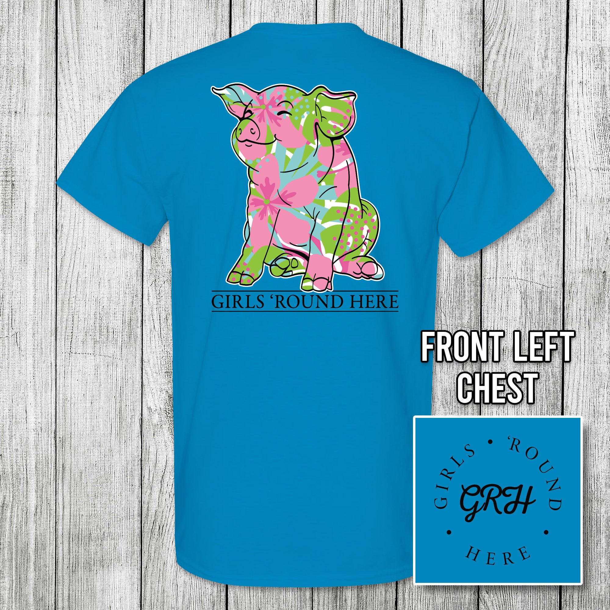 Girls 'Round Here Floral Oinker – Girls Round Here