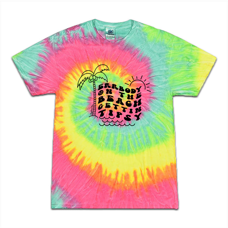 Daydream Tees Tipsy Beach Tie Dye Girls Round Here